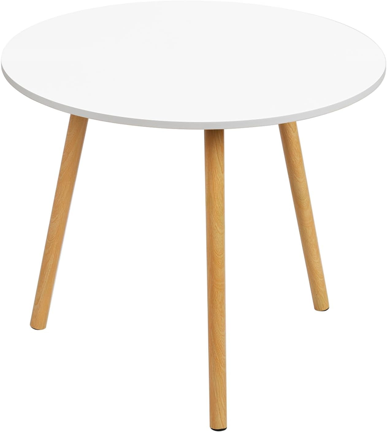 Dining Table Round Modern Kitchen Table with Wood Legs Kitchen ...