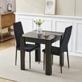 Dining Table Set for 2, 3Piece Kitchen Table and Chairs Set,Wood Dinner ...