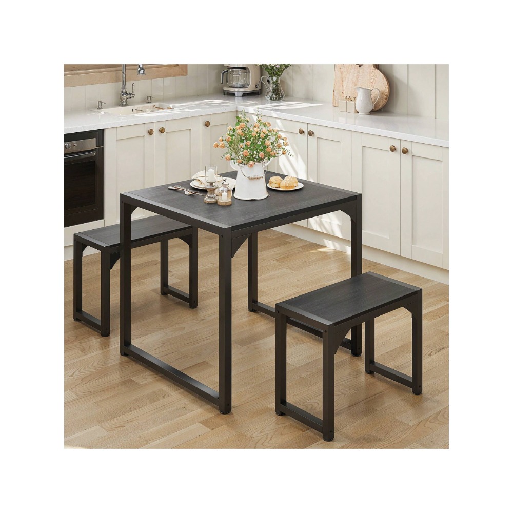Dining Table Set For 2, Kitchen Table Set For 2 With Steel Frame ...