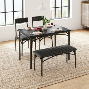FDSHOIYN Dining Table with 2 Chairs and 1 Bench Dining Room Sets for 4 ...