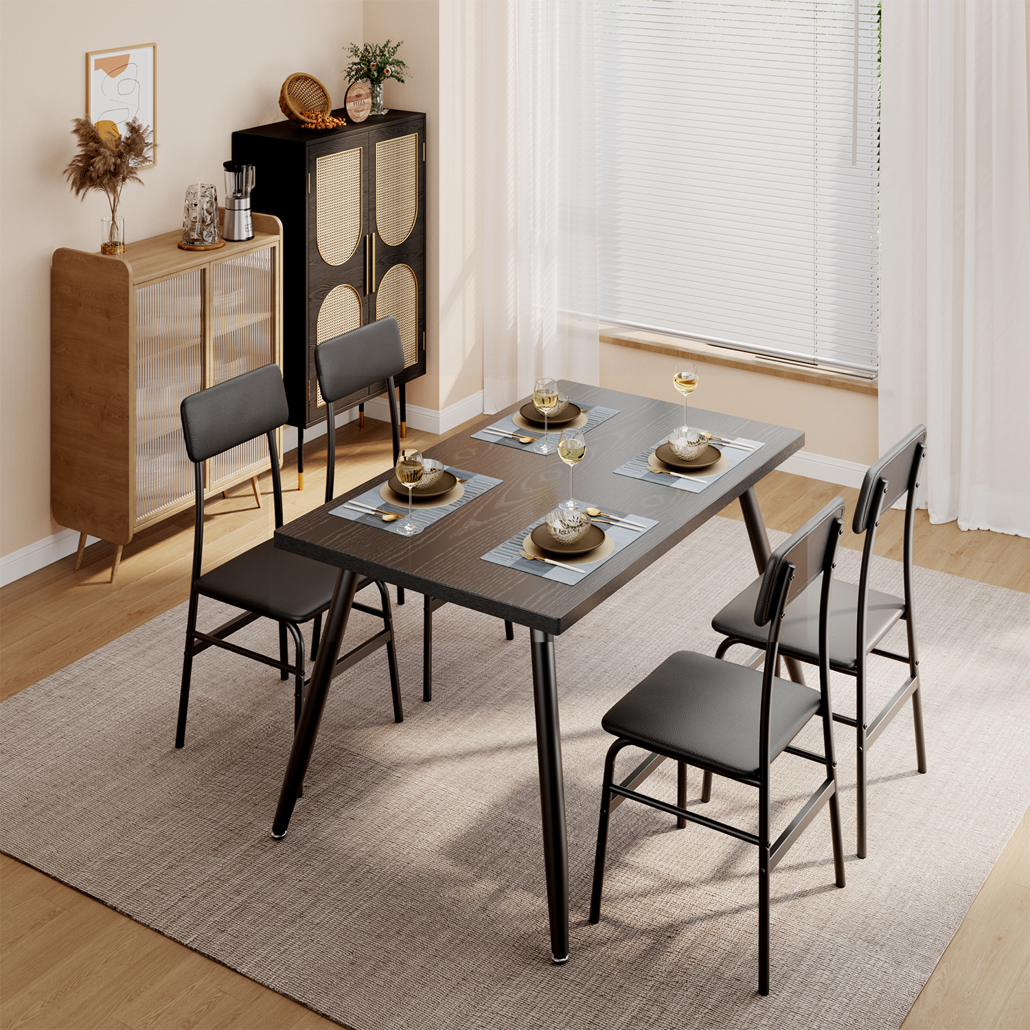 Ansa Dining Table, Multiple Colors - Walmart.com