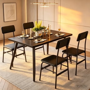 "Lofka 43"" Retro Dinette Set for 4, Kitchen Table, Chairs & Bench ...