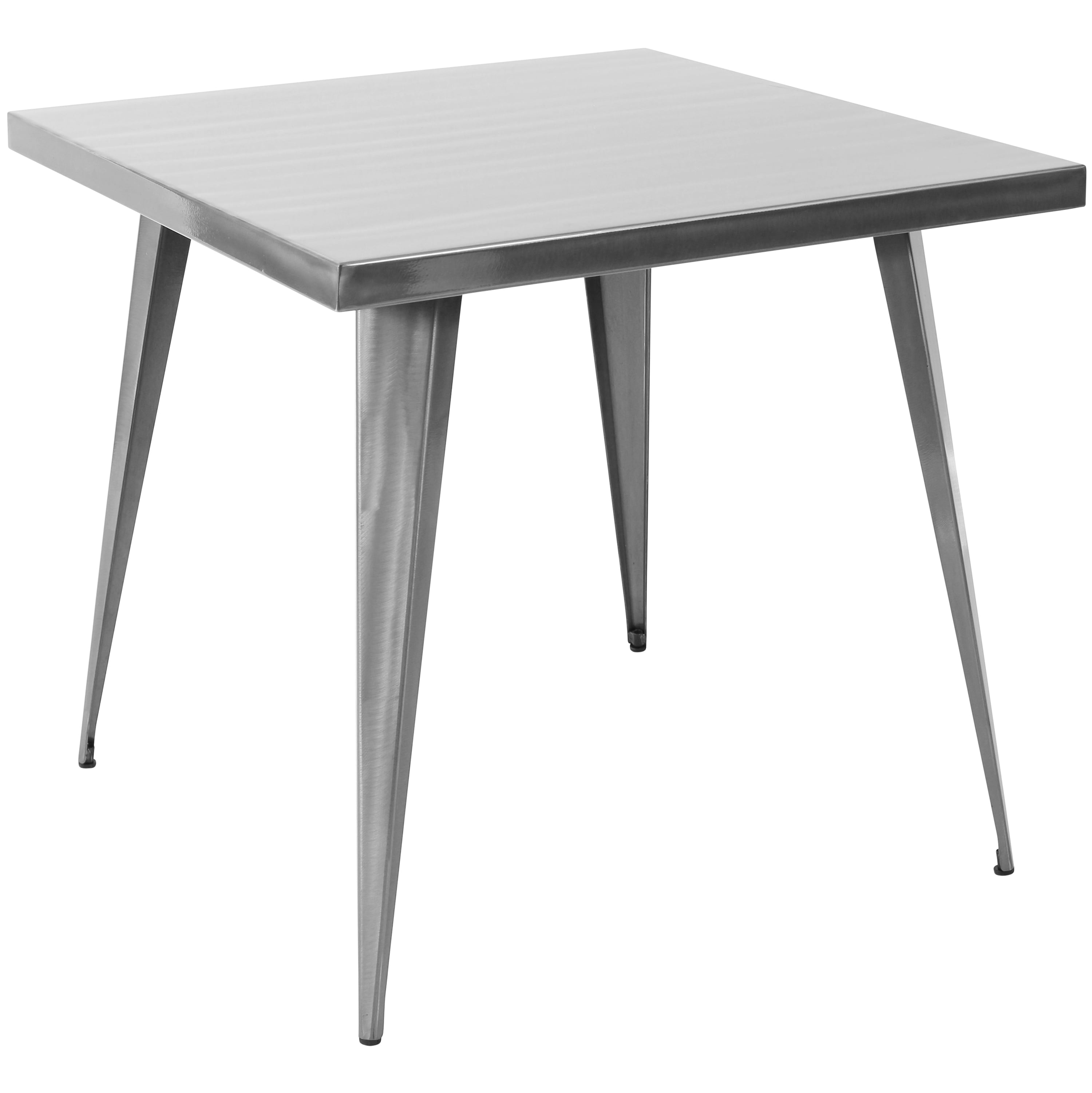 Dining Table Sets Austin Industrial Dining Table in Brushed Silver by ...