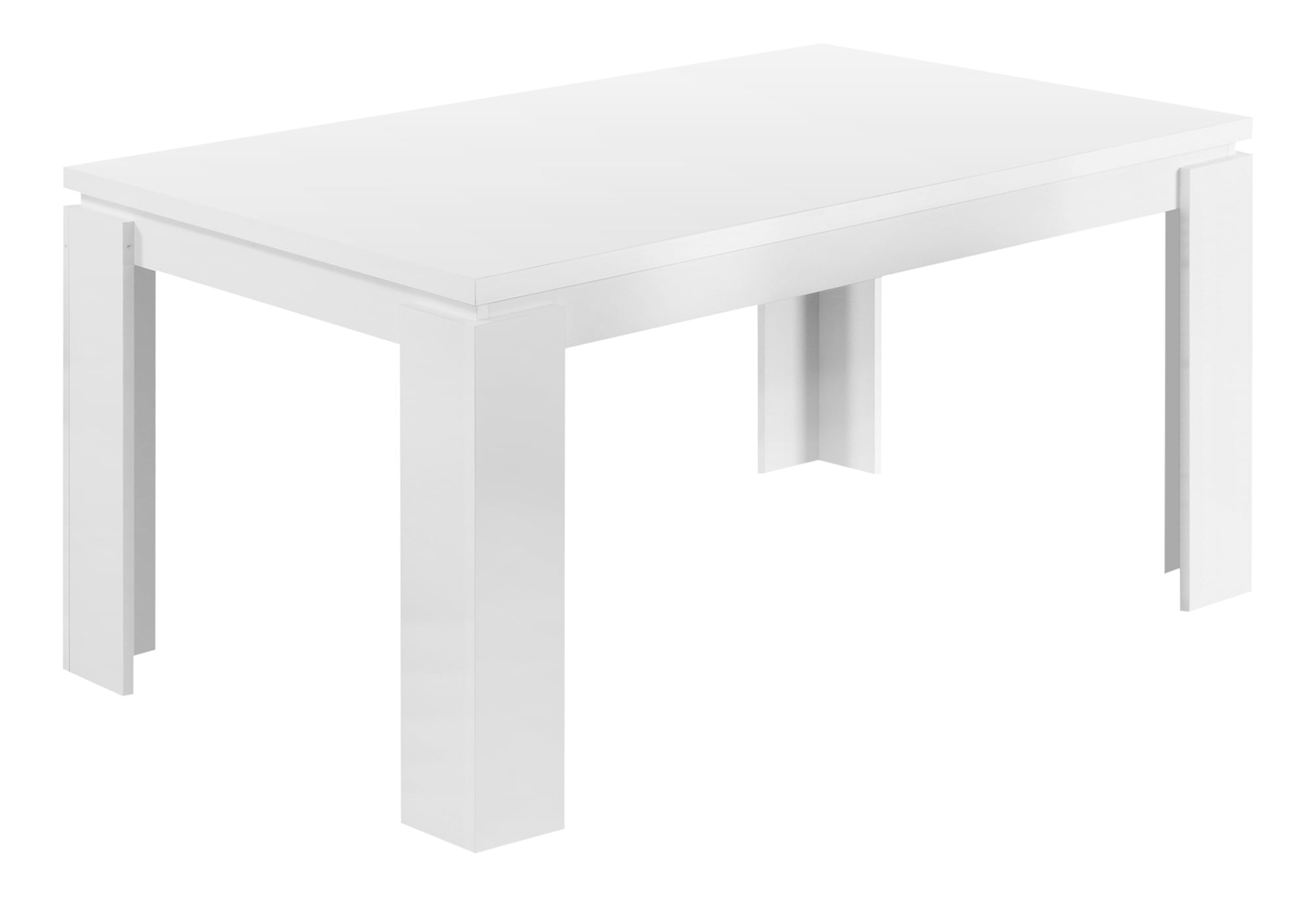 Dining Table Sets Dining Table, 60" Rectangular, Kitchen, Dining Room, White Laminate ...