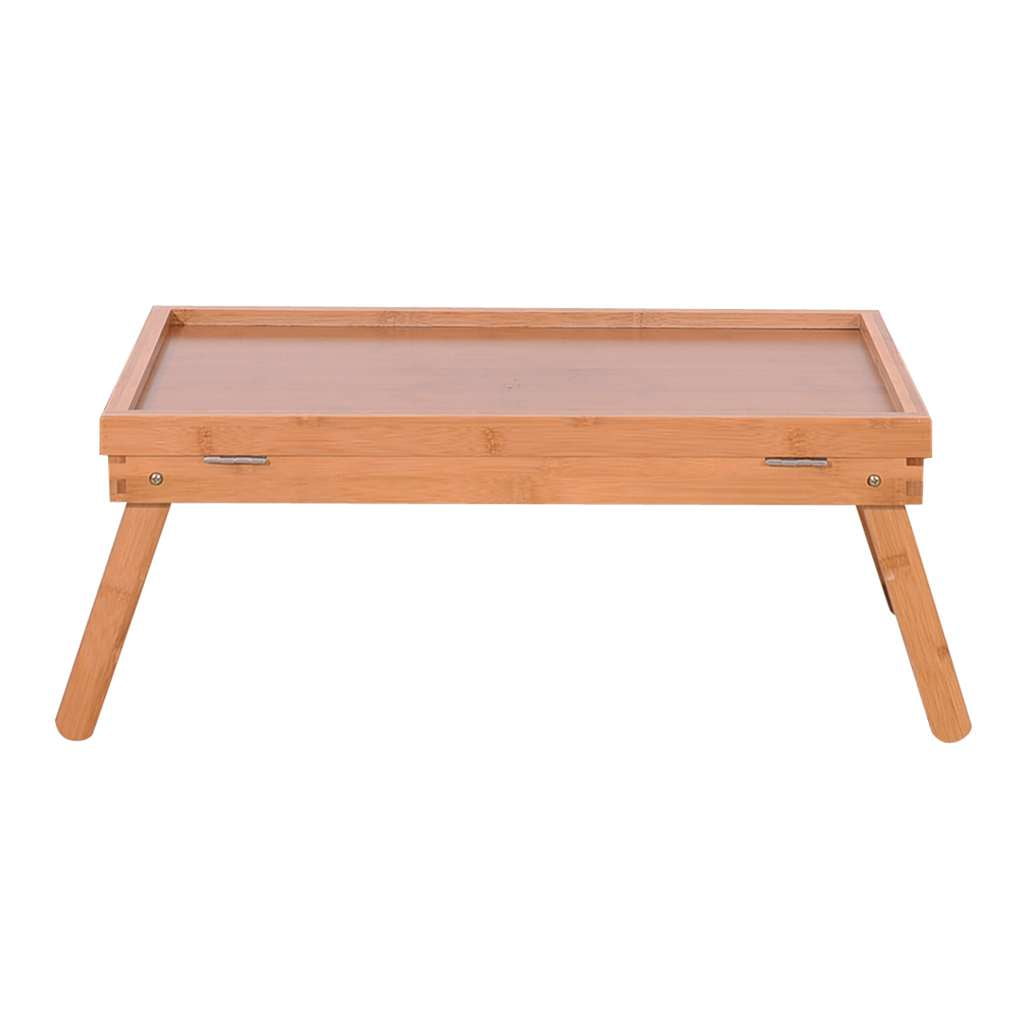 Dining Table Table Top Adjustable Folding Legs Bamboo Food Dinner Desk ...