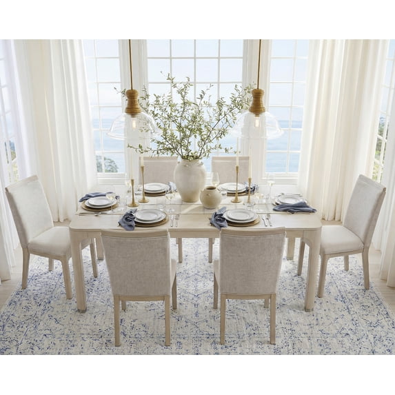 Dining Table and Chairs Set for 6, 66" Rectangular Modern Kitchen Table ...
