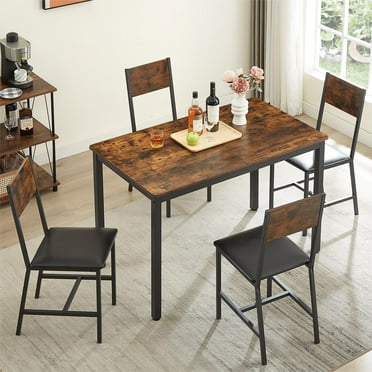 Homury 3 Piece Dining Table Set with Cushioned Chair Small Kitchen ...
