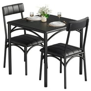 Vineego 3 Pieces Dining Set for 2 Small Kitchen Breakfast Table Set ...
