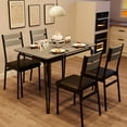 Dining Table for 4, Small Table and Chairs Set of 4, Square Dinette Set ...