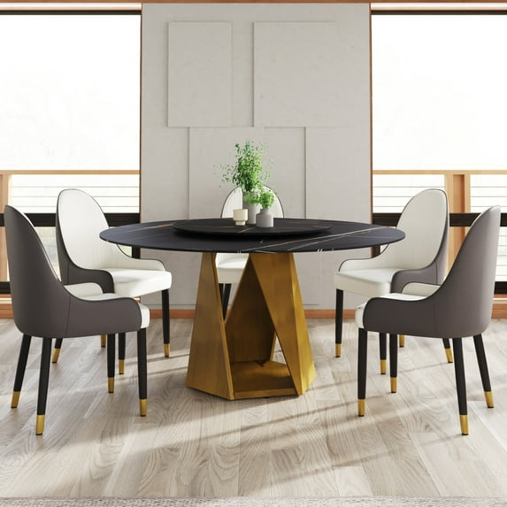 Dining Table for 6 - 8 | Used in Dining Room, Rotatable Design ...