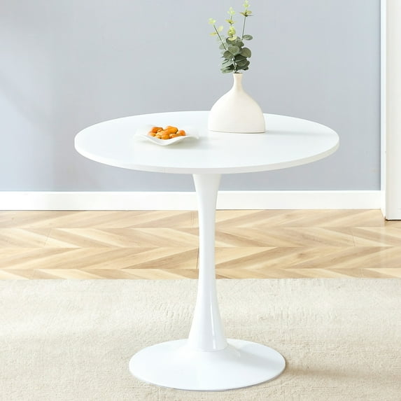 Dining Tables 31.9"Hourglass-Shaped Stable Small Round Table - Warm and ...