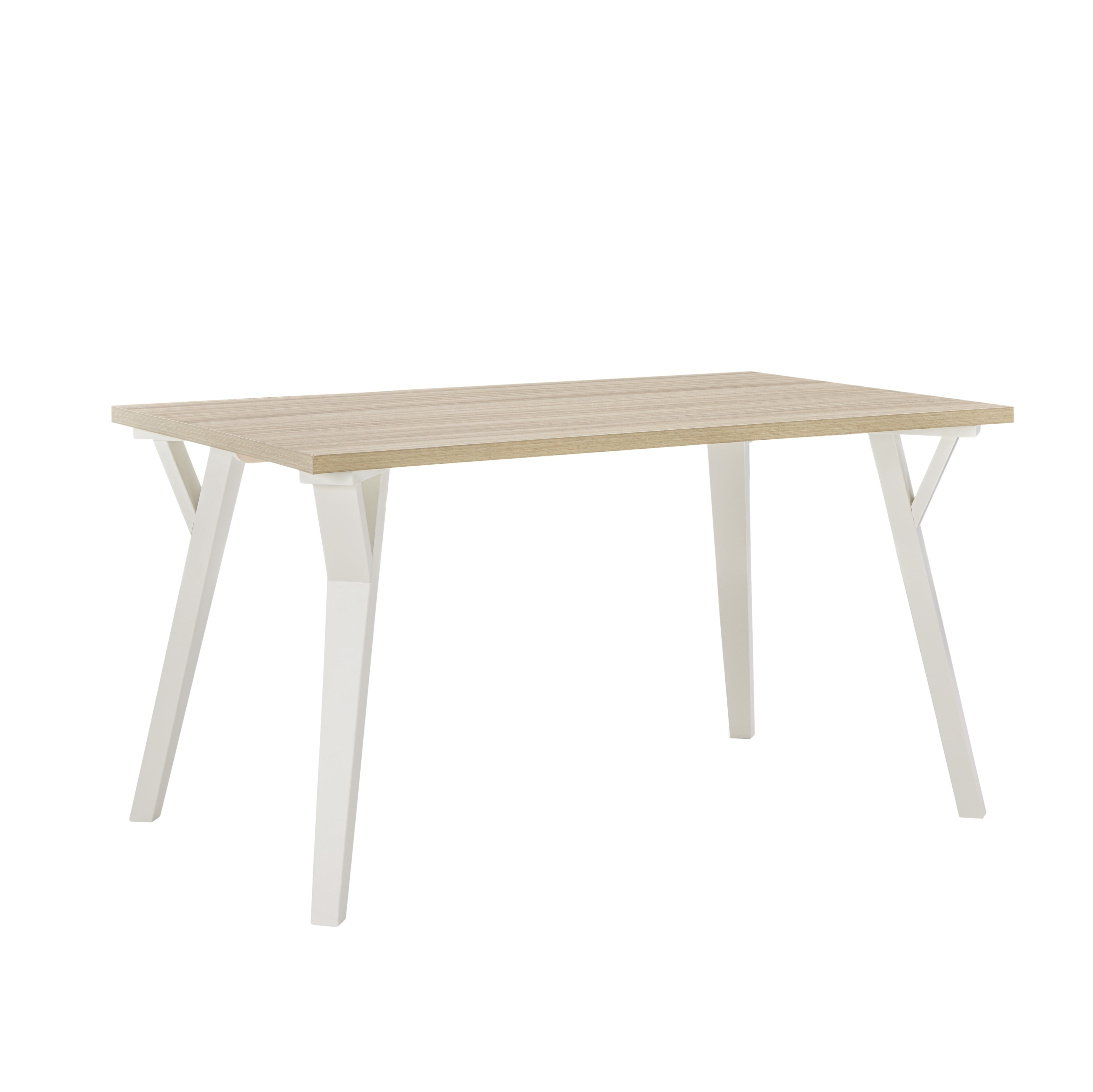 Dining Tables Alwynn Contemporary Rectangular Dining Table, White and ...