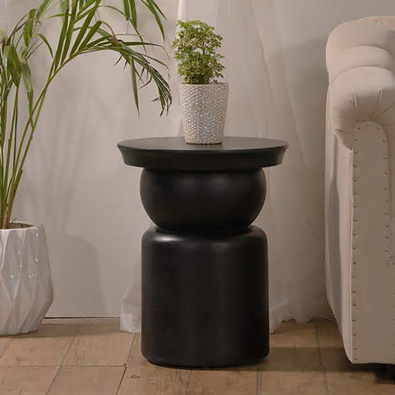 Dining Tables Luxurious Living Room Side Table Pedestal Base Solid Wood ...