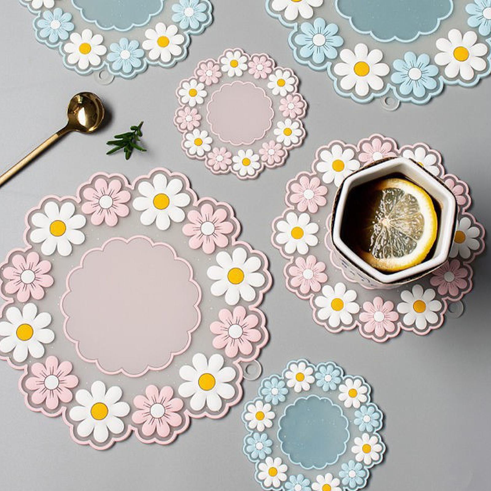 Dining mat! Household Heat Insulation Mat Kitchen Rubber Mat Meal Mat ...