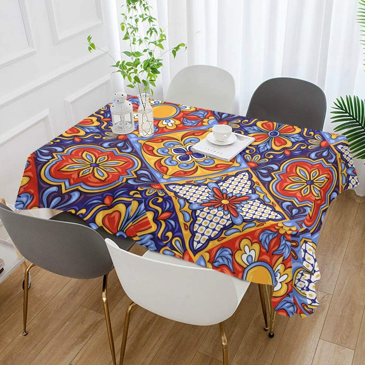 Dining rative Kitchen Talavera Ceramic Tile Table Covers - Walmart.com