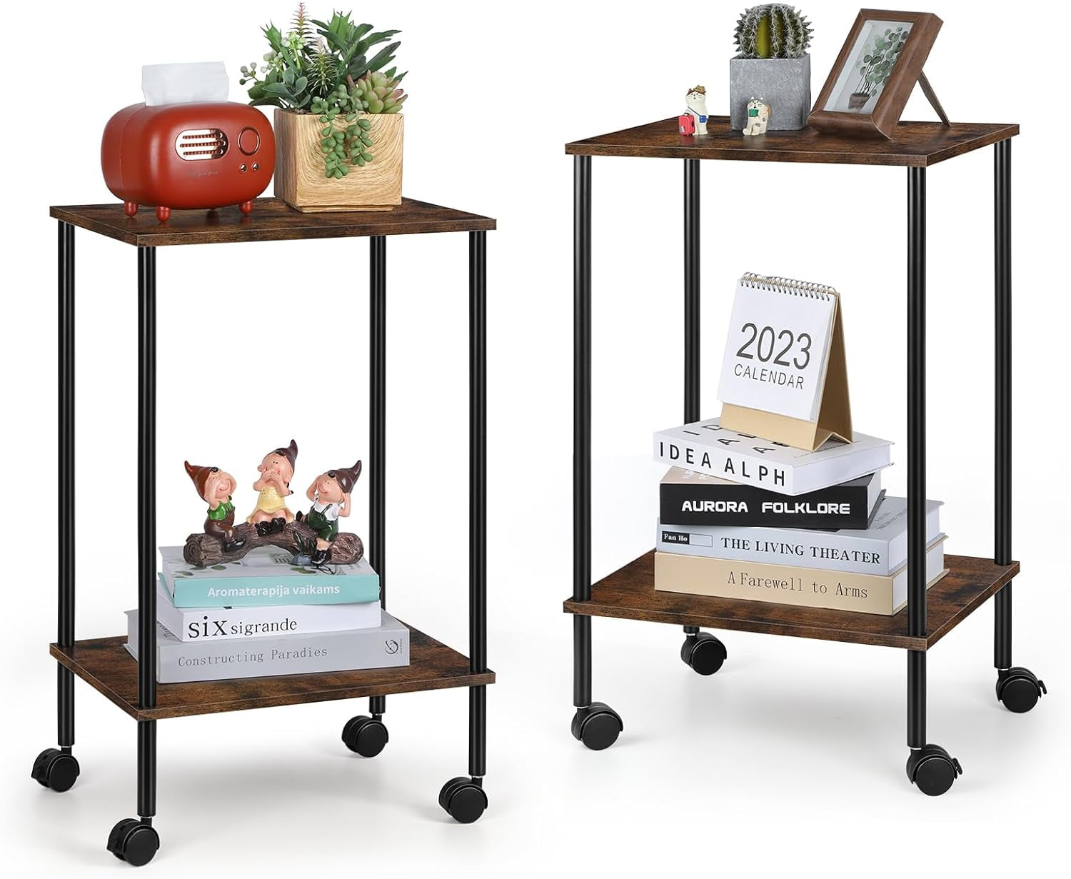 Dining side table Living room bedside table (narrow space) bedside ...