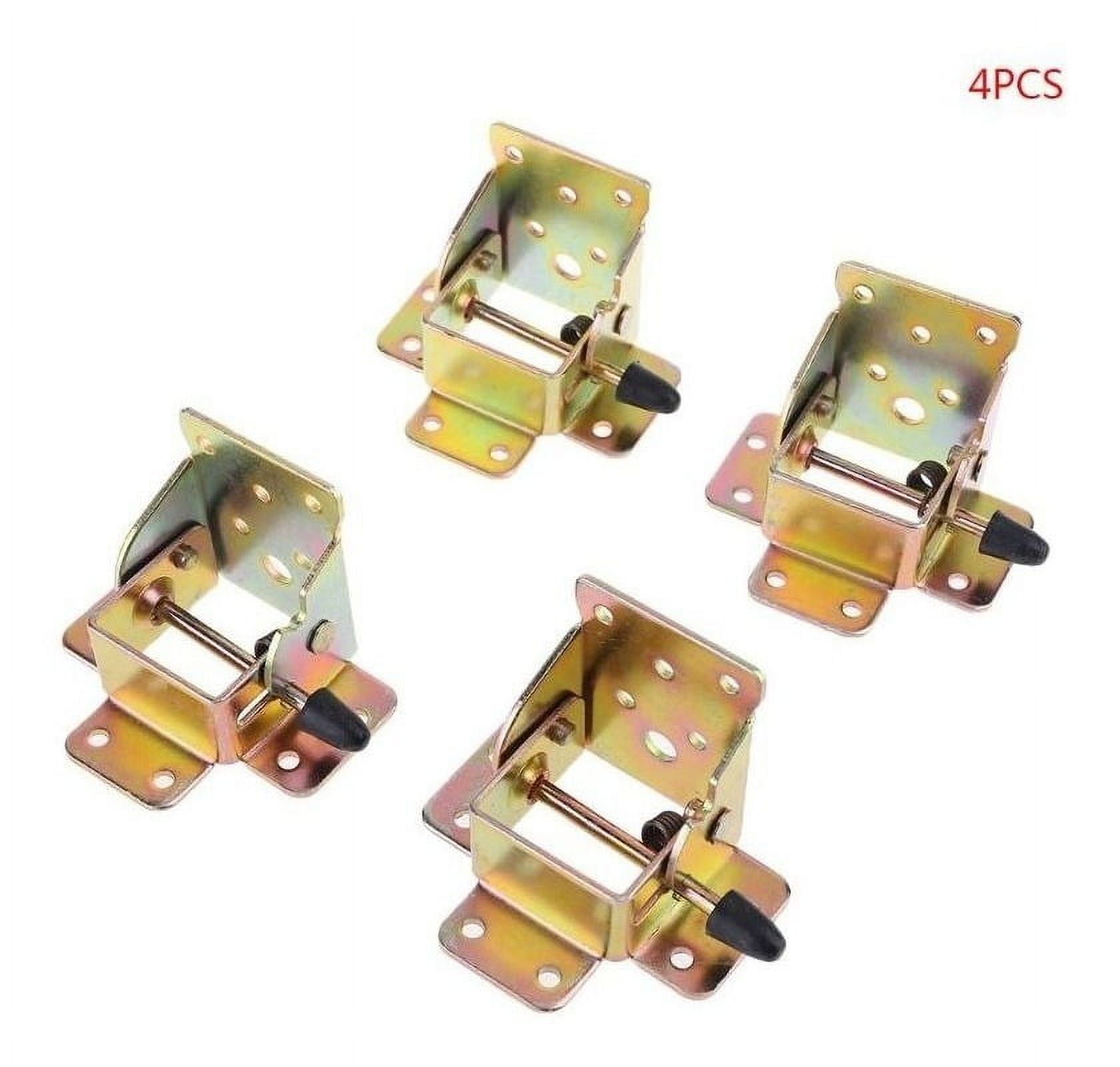 Dining table folding legs accessories Folding hinge (Color zinc) (4pcs ...