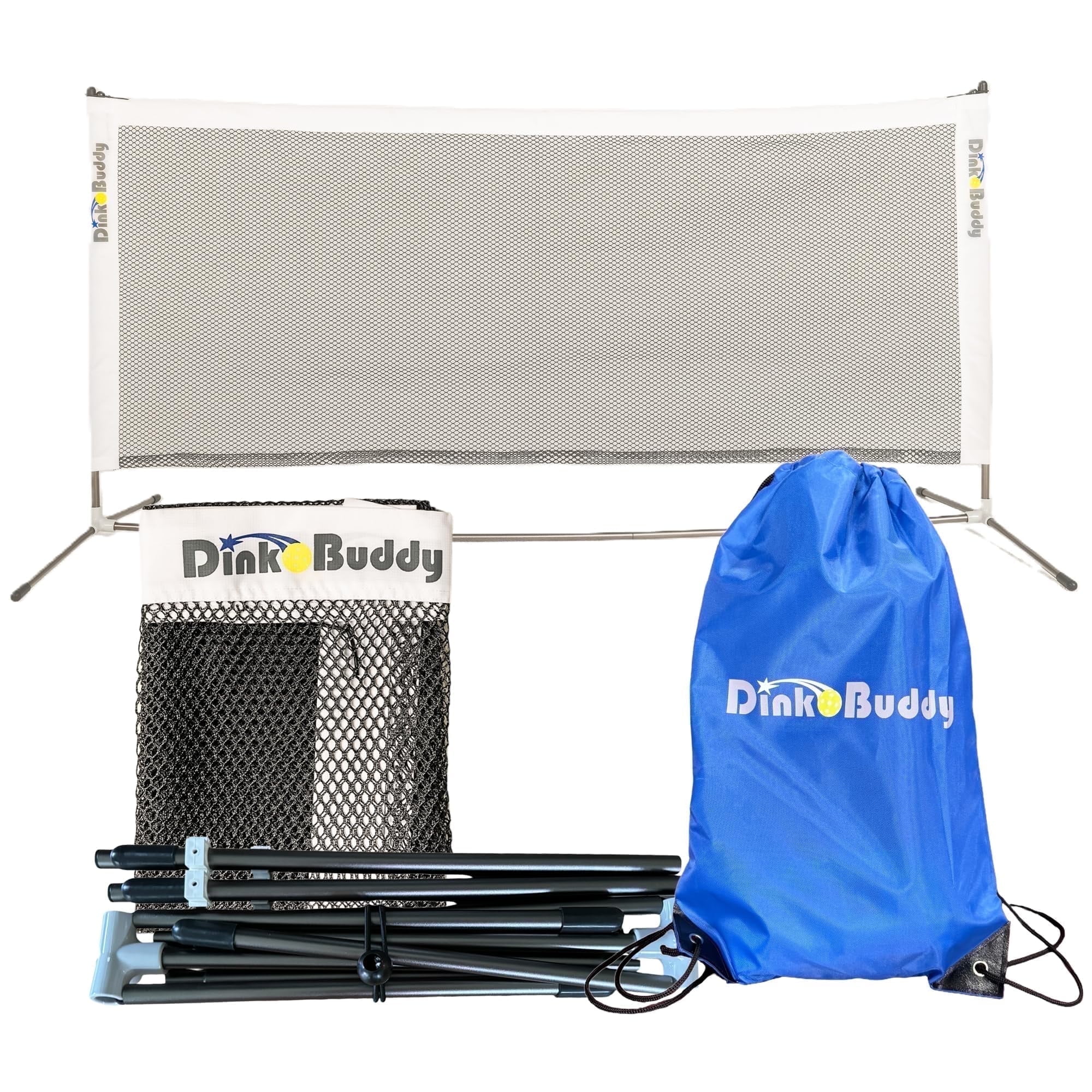 Dink Buddy - Mini Kids’ Pickleball Net with Drawstring Backpack ...