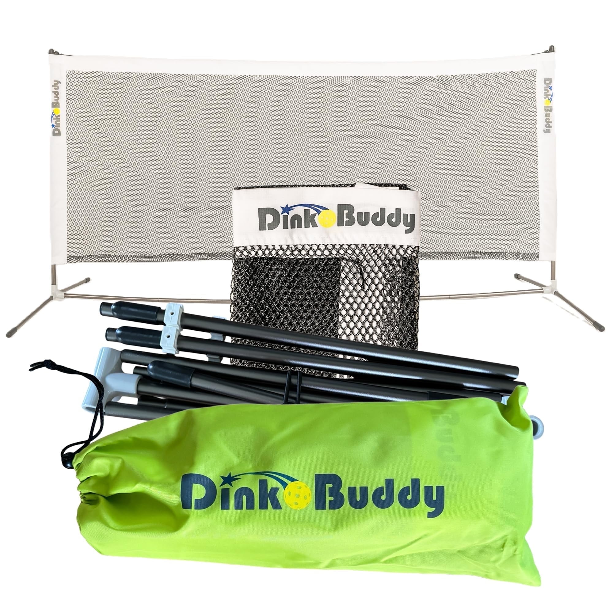 Dink Buddy - Regulation Height Mini Pickleball Net with Drawstring ...