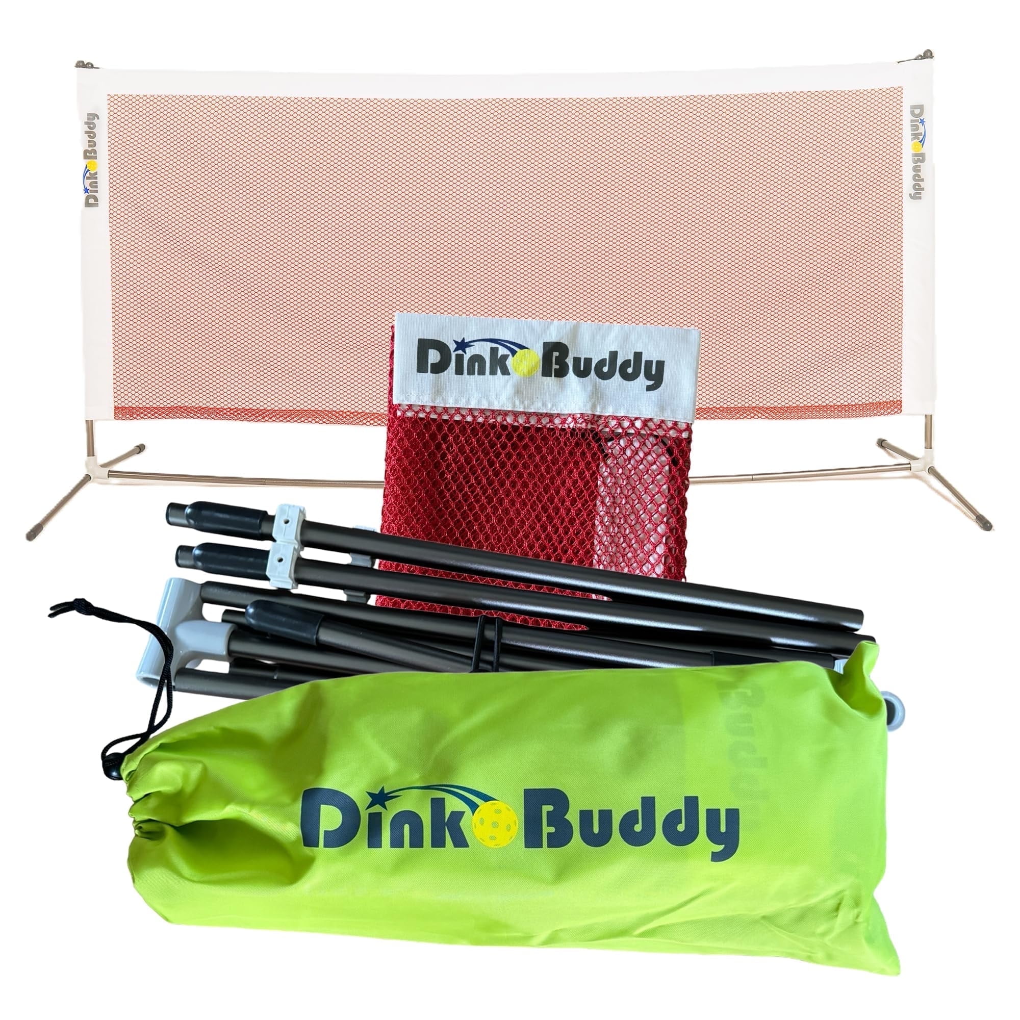 Dink Buddy - Regulation Height Mini Pickleball Net with Drawstring ...