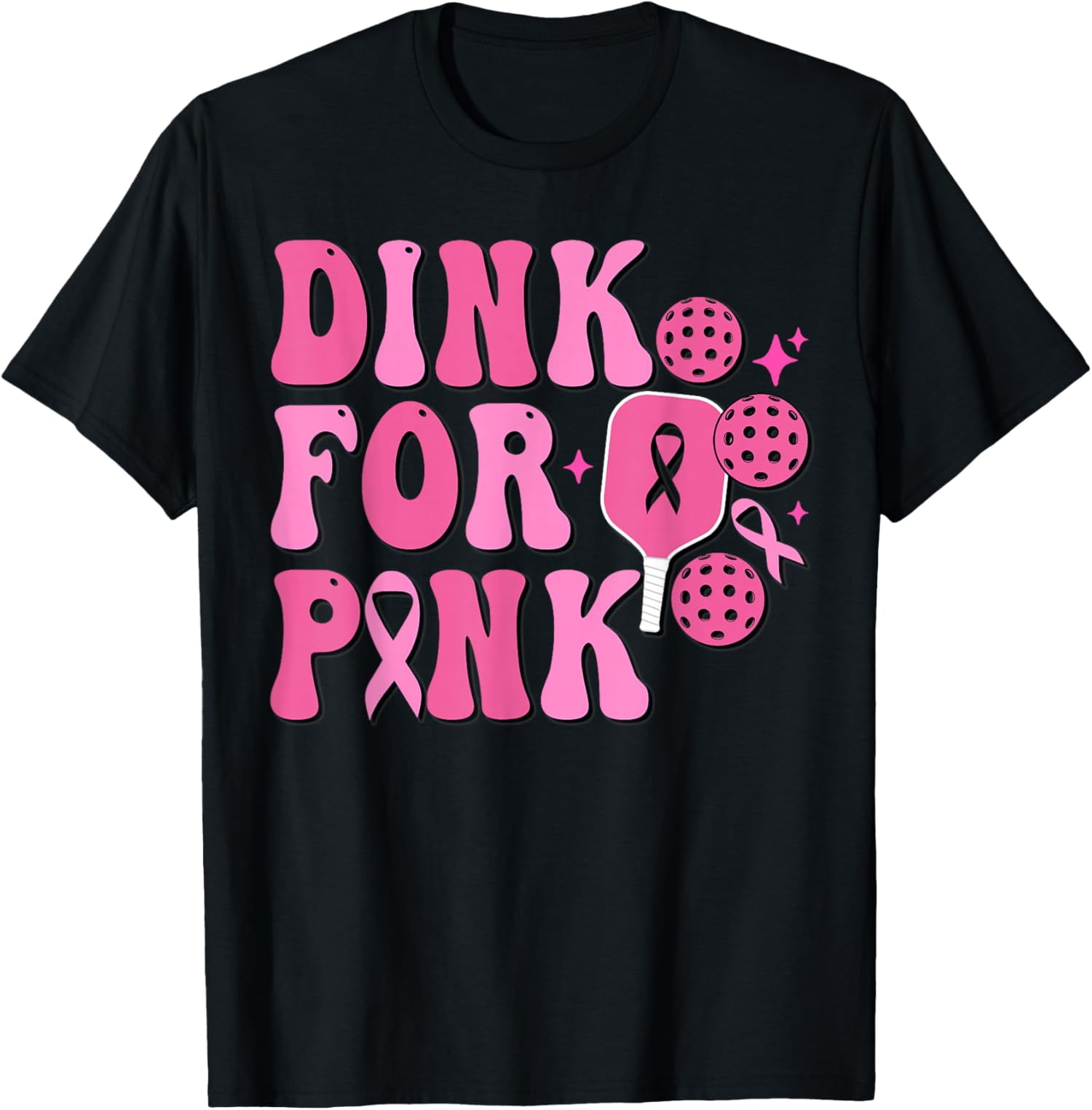 Dink For Pink Breast Cancer Awareness Pickleball Pink Ribbon Gifts ...