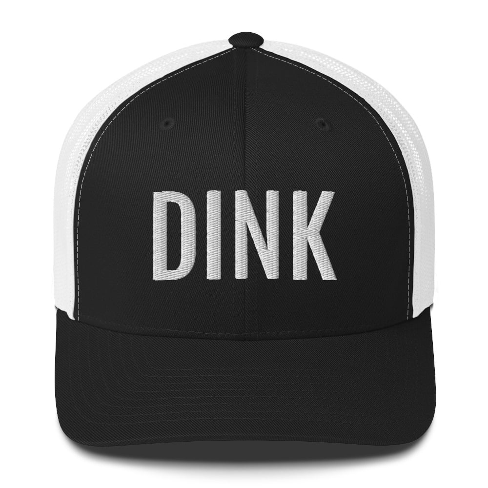 Dink - Pickleball Hat - Trucker Cap (Black/ White) - Walmart.com