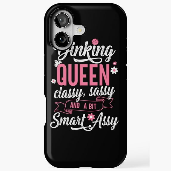 Dinking Fun Funny Pickleball Women Sport Graphic Phone Case with iPhone ...