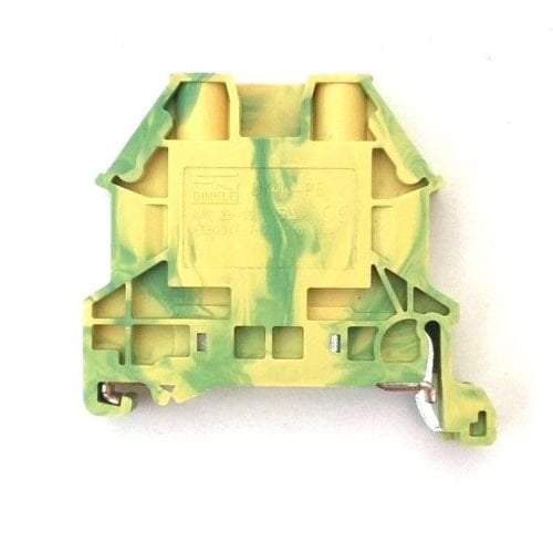 Dinkle - DK4N-PE & DK2.5NC-PE DK4N-PE DIN Rail Grounding Terminal Block ...
