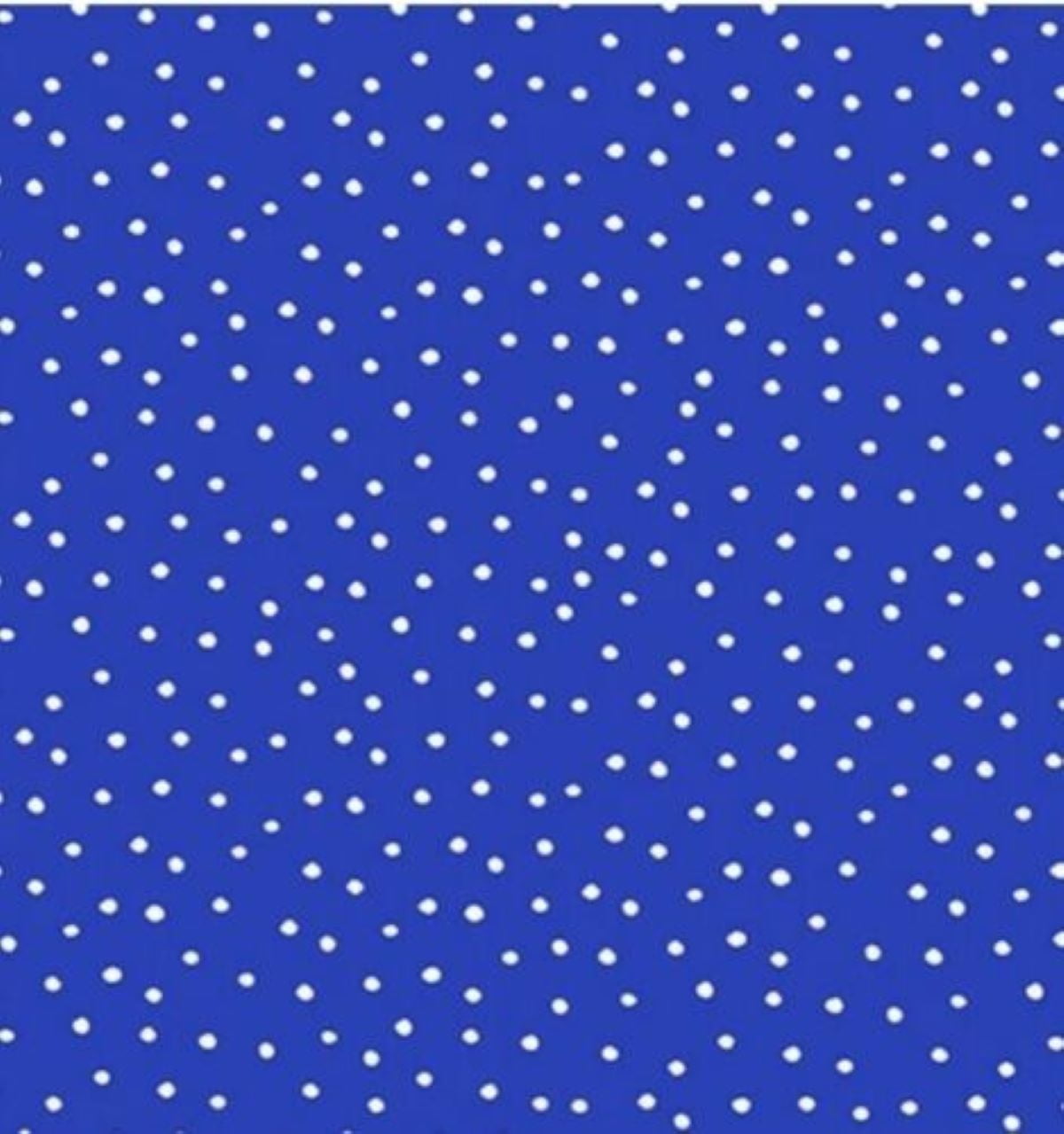 Dinky Dots Blue with White Dots Cotton Fabric by Loralie Designs ...