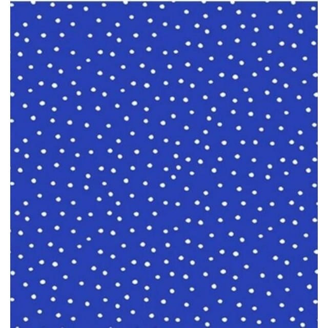 Dinky Dots Blue with White Dots Cotton Fabric by Loralie Designs ...