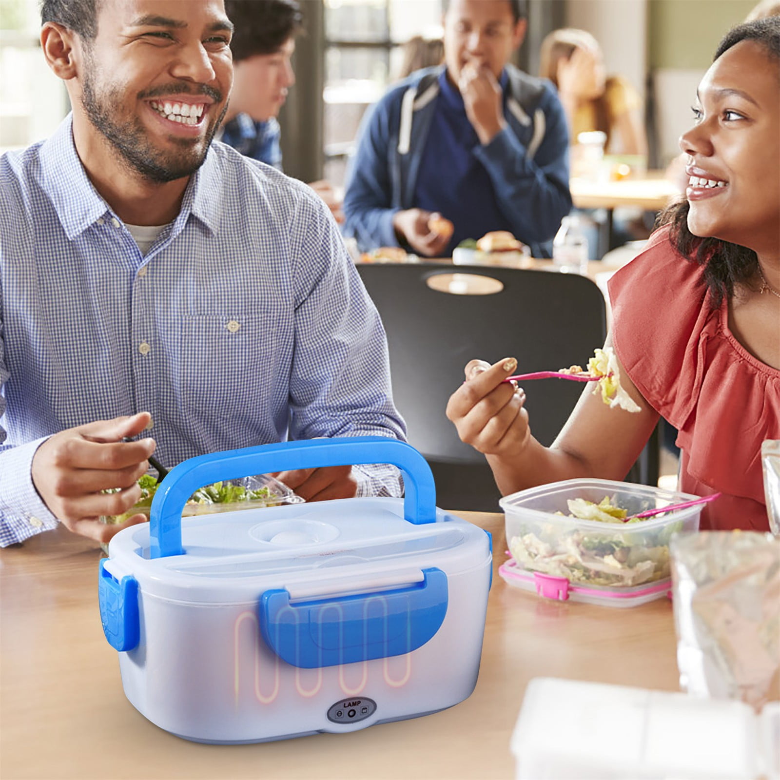 Dinmmgg Bento Box Adult Electric Lunch Box 40W Fast Heating Portable ...