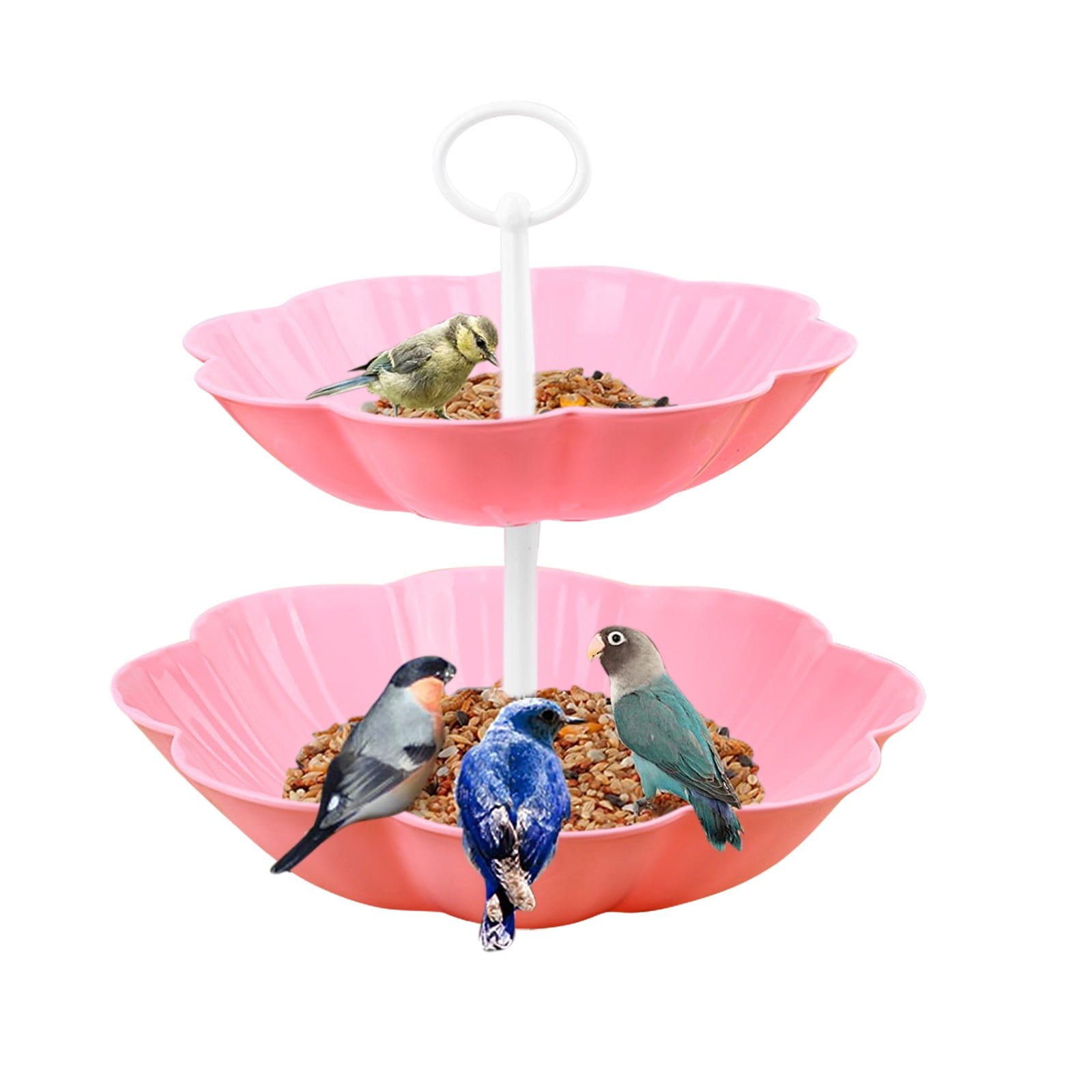 Dinmmgg Dinnerware European Double Layer Fruit Tray Cake Rack Fruit ...