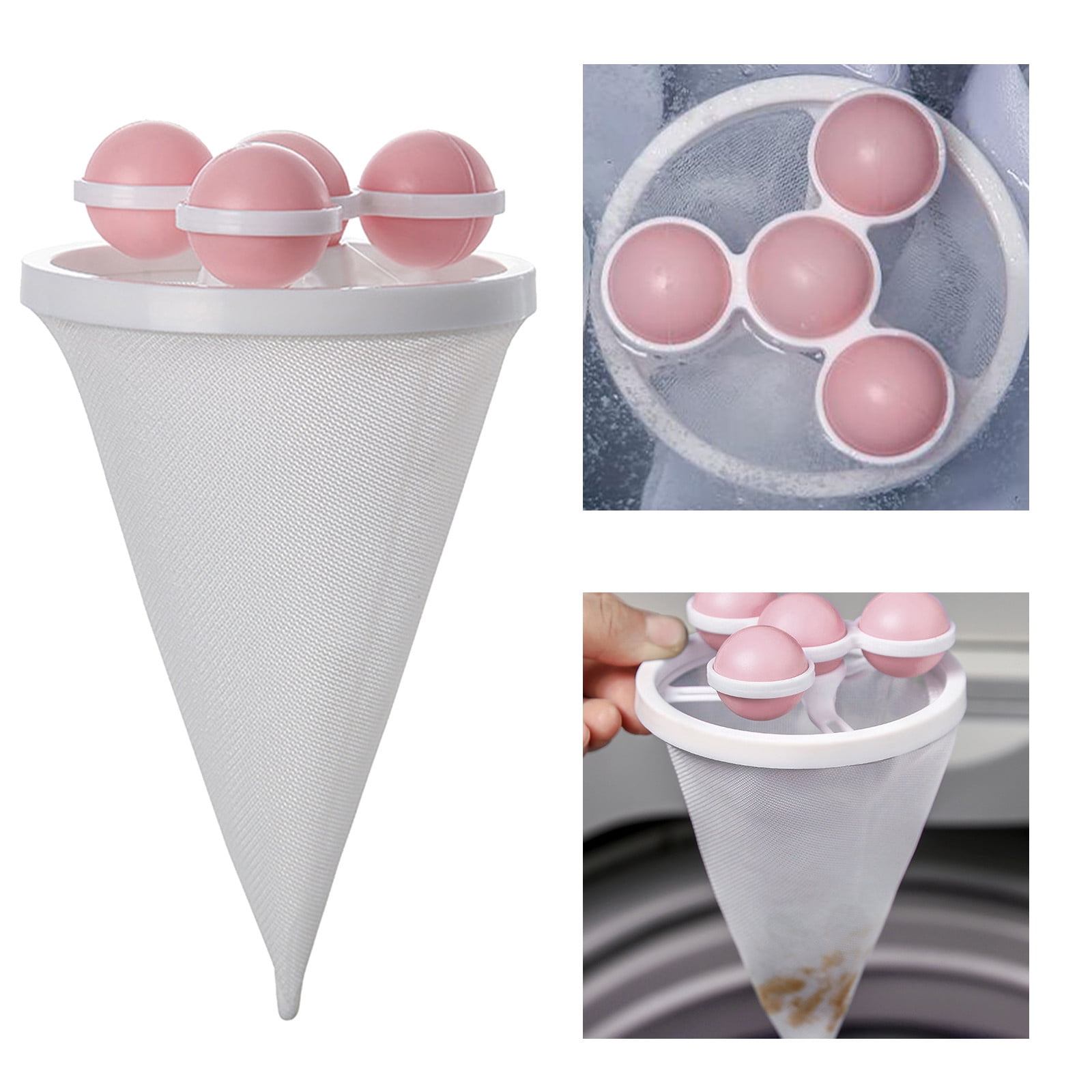 Dinmmgg Lint Catcher Washing Machine Float Filter Bag Filter Hair ...