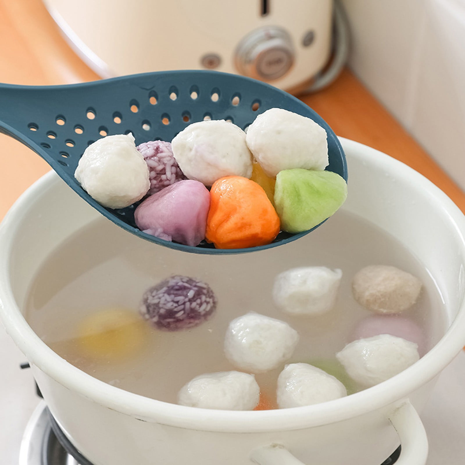 Dinmmgg Mesh Strainers Plastic Kitchen Strainer Spoon Multifunctional ...