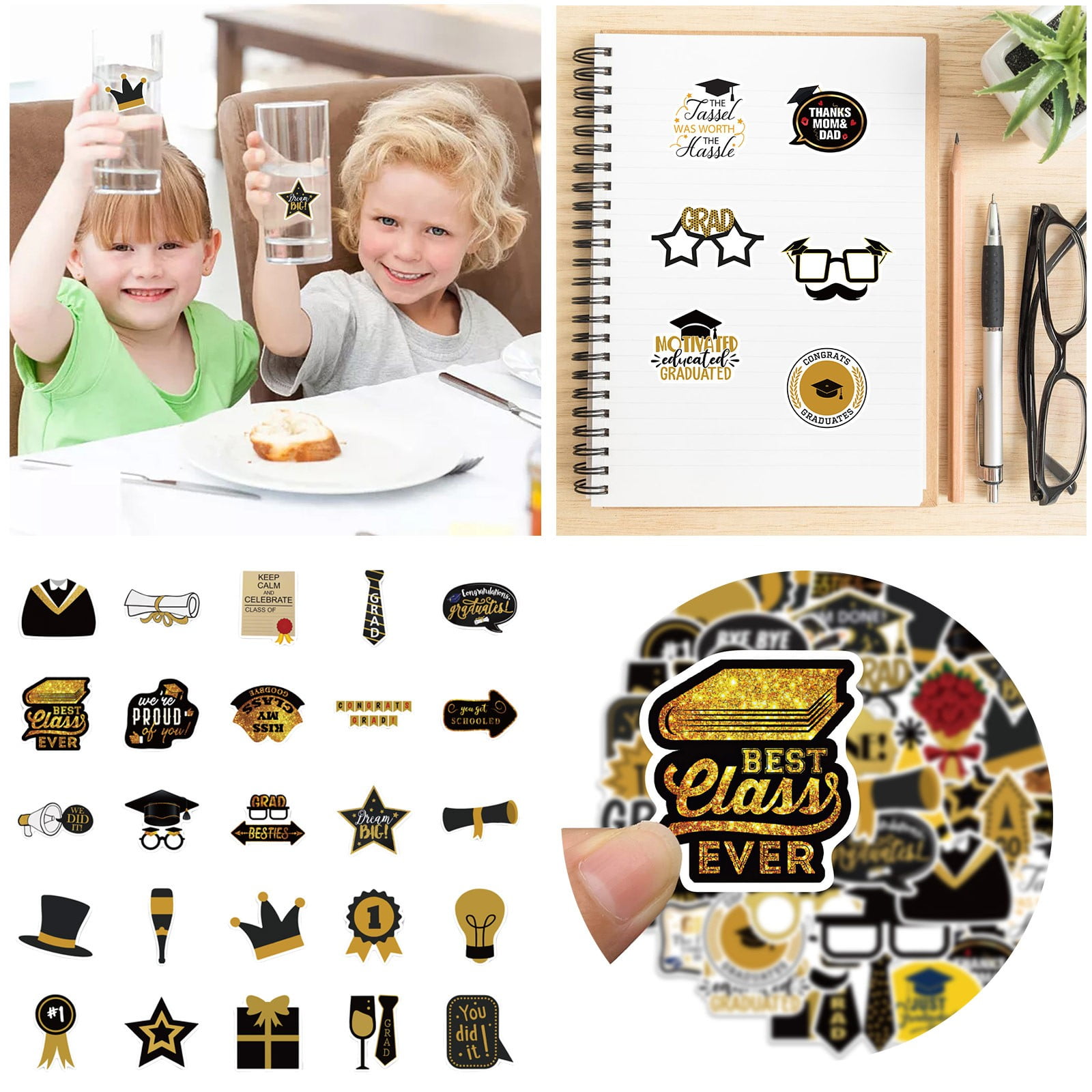 Dinmmgg Stickers 52 Pieces of New Graduation Season Stickers for ...
