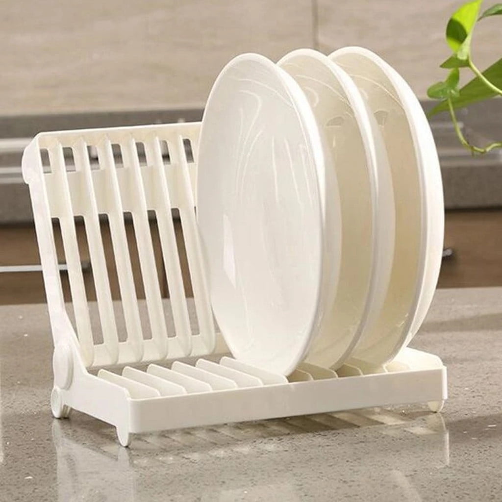Dinmmgg Storage Rack Foldable Dish Plate Drying Rack Organizer Drainer ...