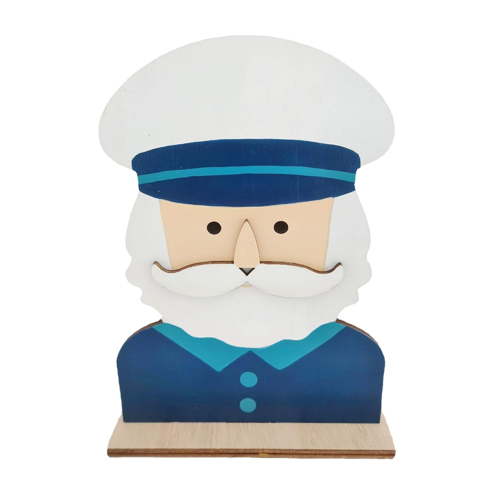 Dinmmgg Wooden Navy Ornaments Summer Marine Style Shooting Props Home ...