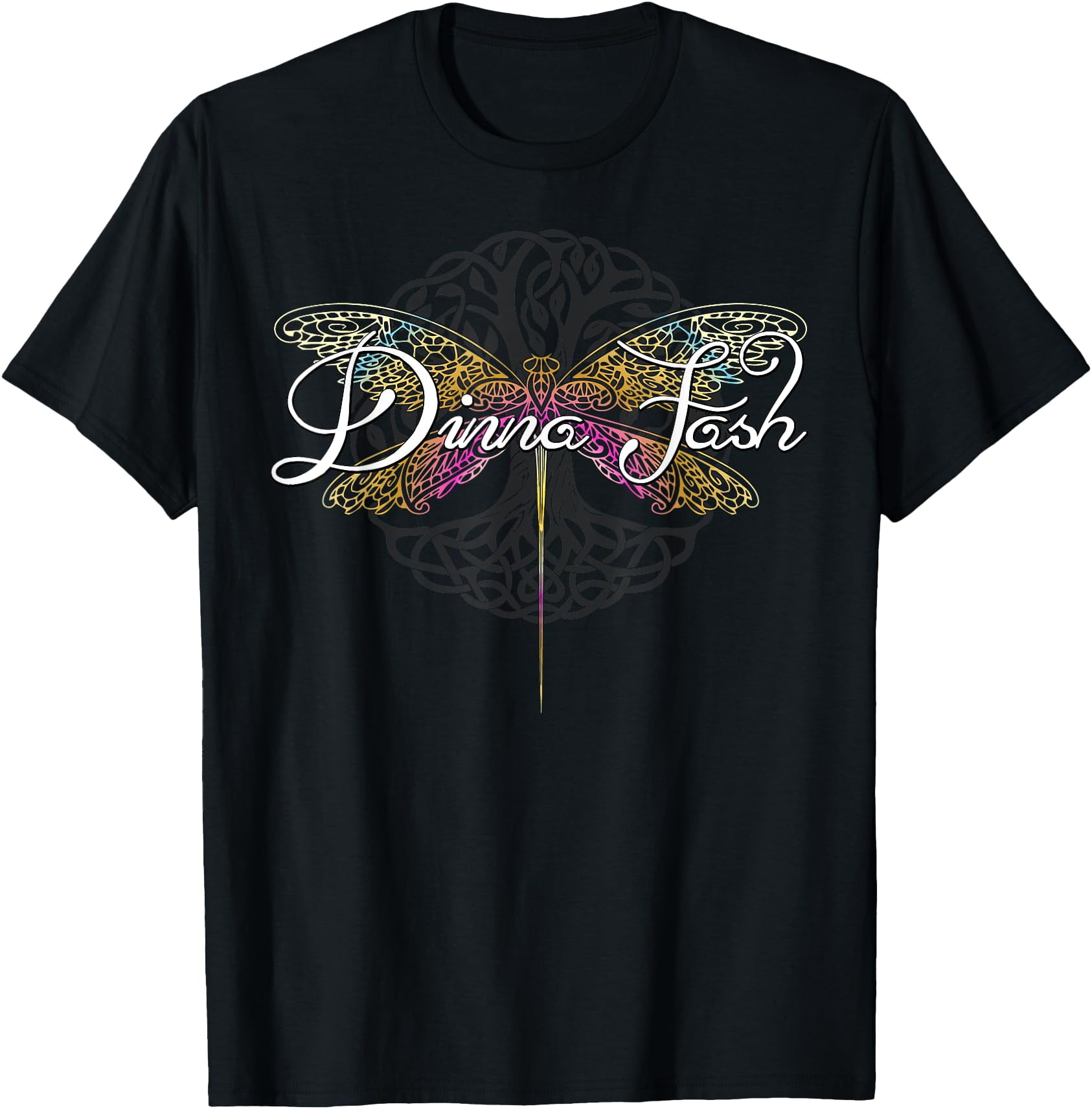 Dinna Fash Dragonfly Scottish Gift T-Shirt,Light Pink Color,Size M ...