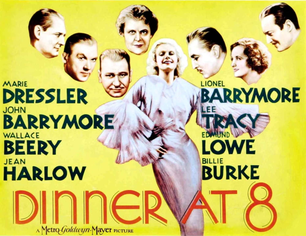 Dinner At Eight From Left: Lionel Barrymore Lee Tracy Wallace Beery ...