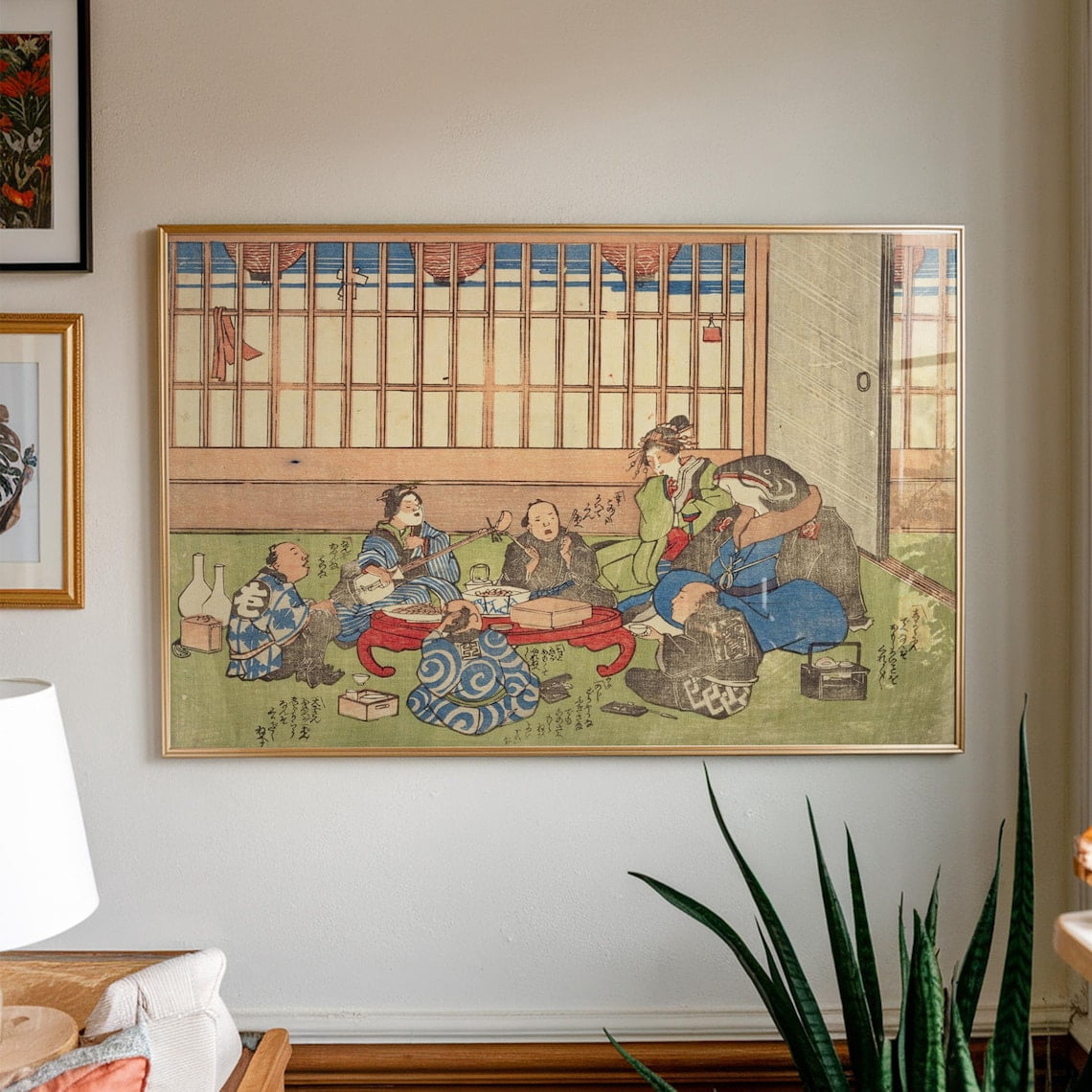 Dinner With Catfish Vintage Japanese Art, Shibata Zeshin Ukiyo-E Poster ...