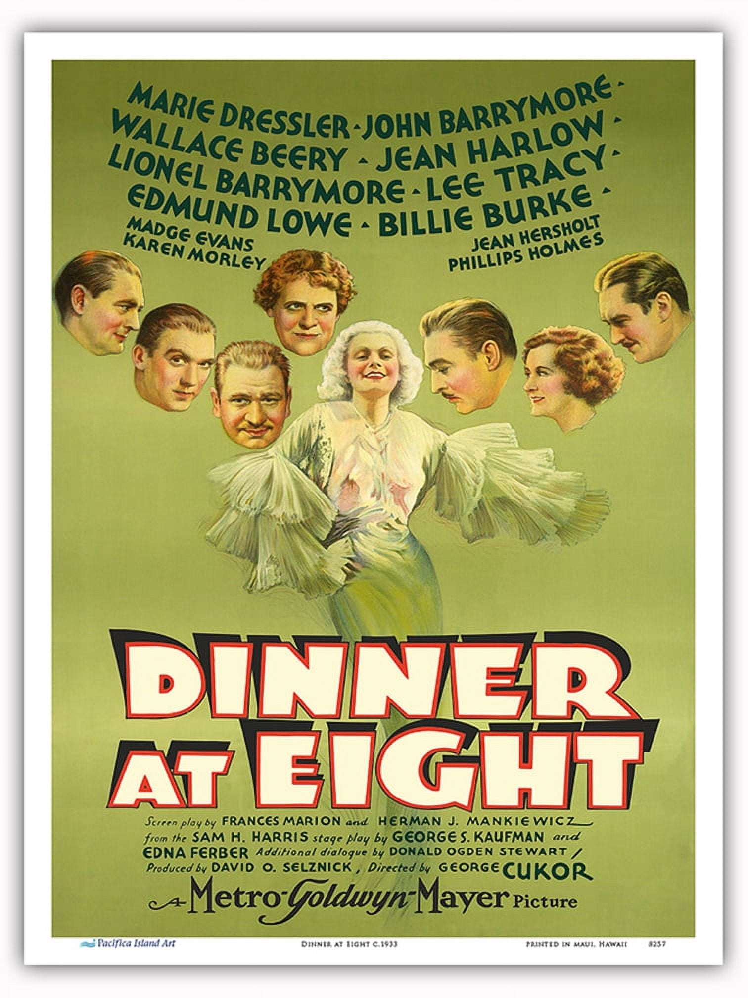 Dinner at Eight - Starring Jean Harlow Marie Dressler - Directed by George Cukor - Vintage Film ...
