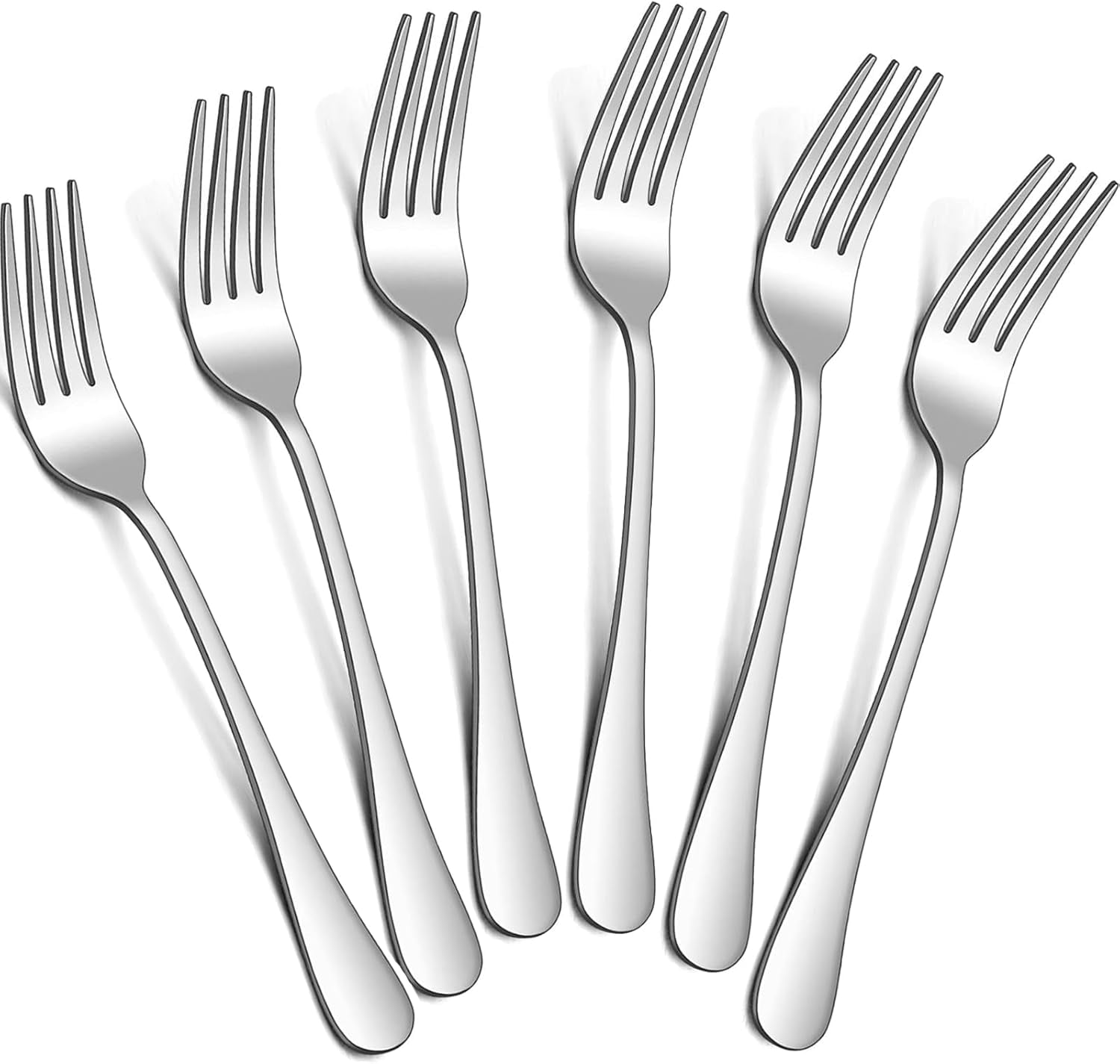 Dinner Forks Set,8 Inches Set of 6 Food Grade Stainless Steel ...