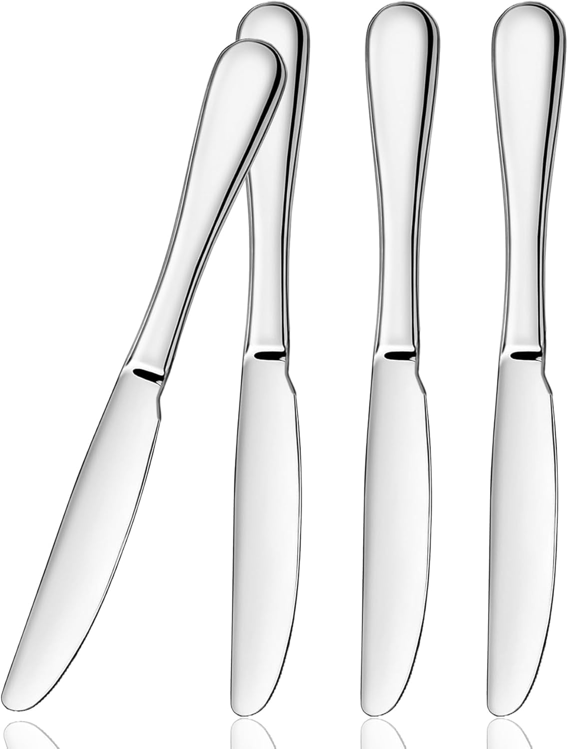 Dinner Knives Set, Stainless Steel Table Knife, Butter Spreder, 2/4/6 ...