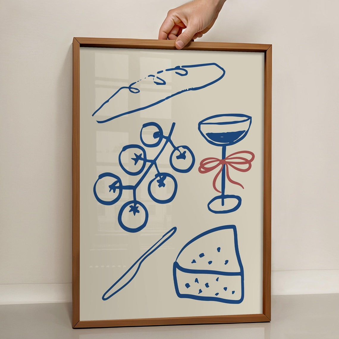 Dinner Party Poster Vintage Food Poster Trendy Kitchen Decor Wine And ...