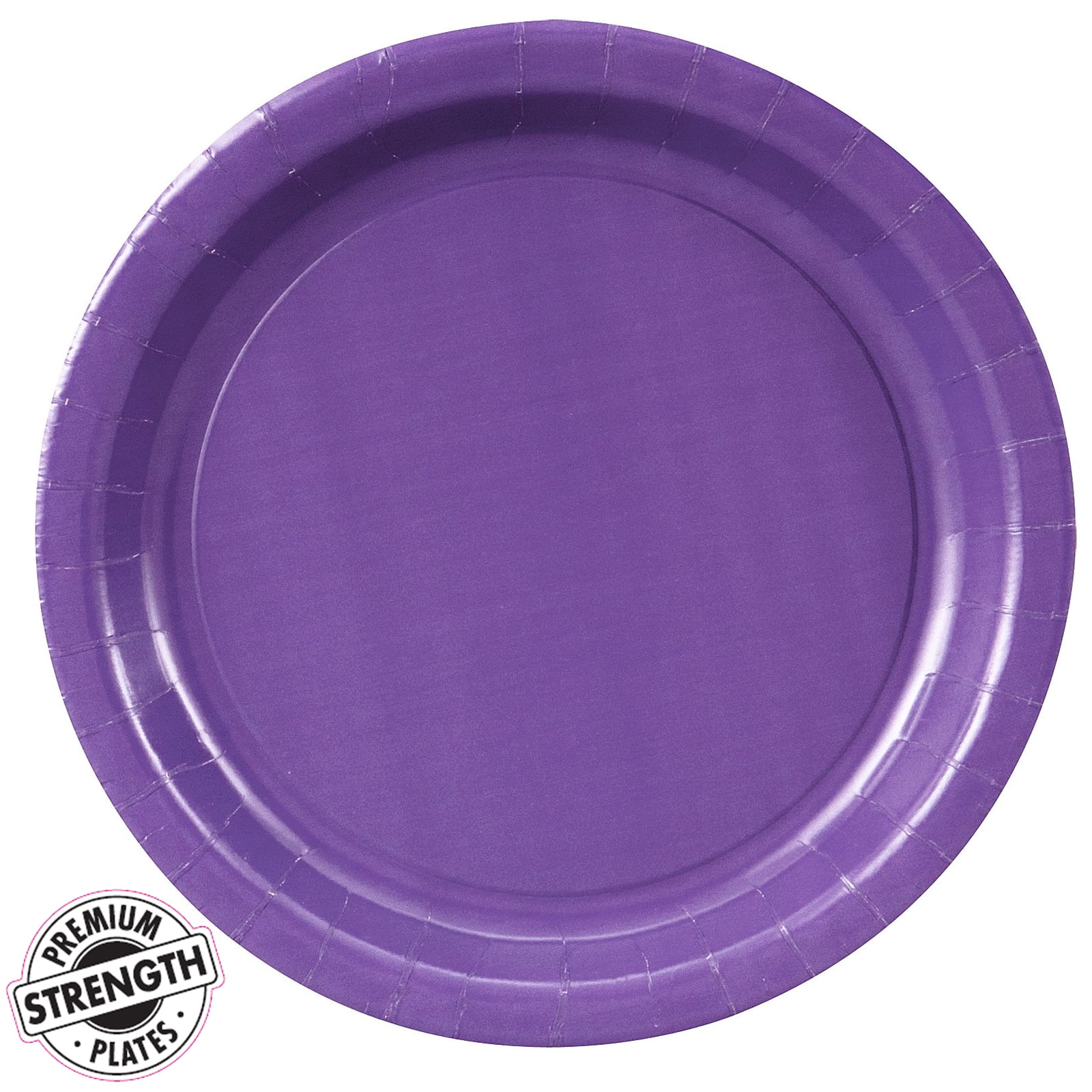 Solid Colored Dinner Plate - Purple (24 Count) - Walmart.com