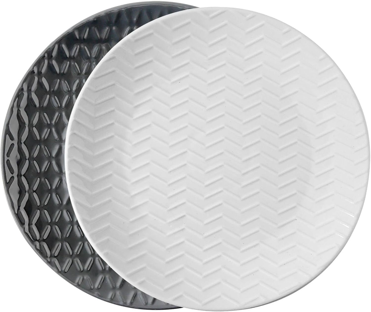 Dinner Plates, 10 Inch Ceramic Plates for Kitchen, Porcelain Serving ...