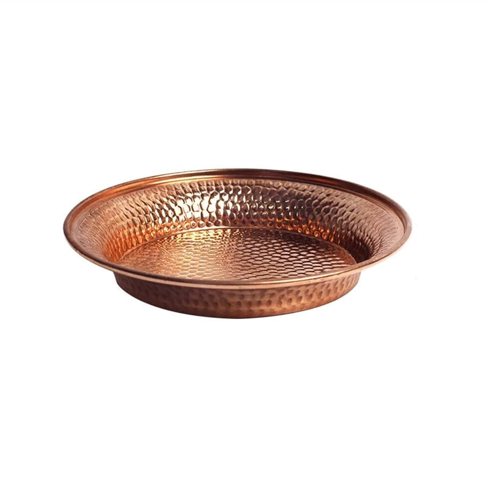 Dinner Plates 7 Pieces Pure Copper Drinking Plate Dinner Plate Fruit ...