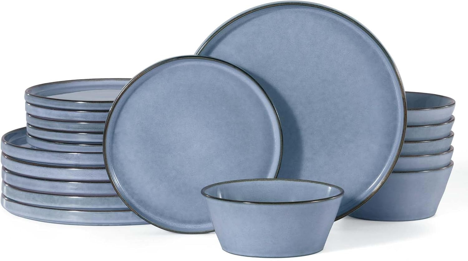 Dinner Plates and Bowls Sets, Stoneware Dinnerware Sets, Dishes Set for ...