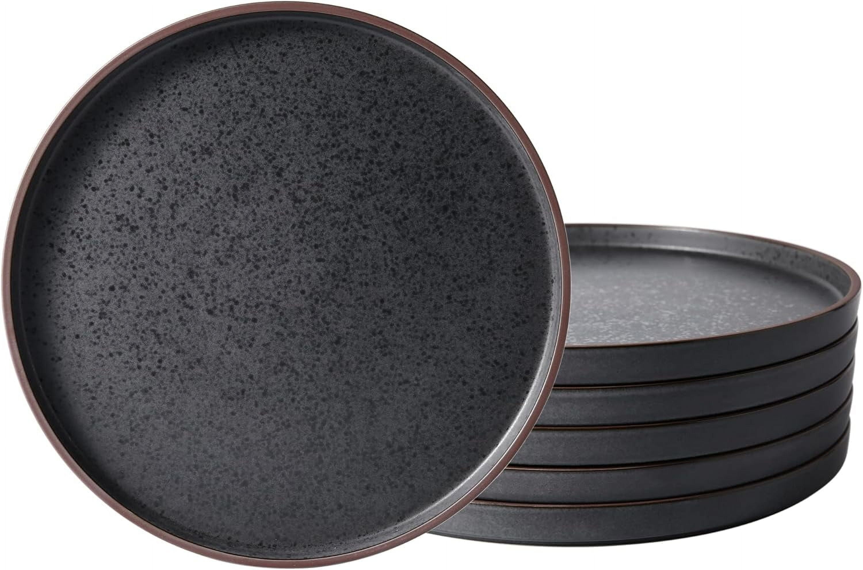 Dinner Plates,Ceramic Dinner Plates Set of 6,10.75 inch Large ceramic ...