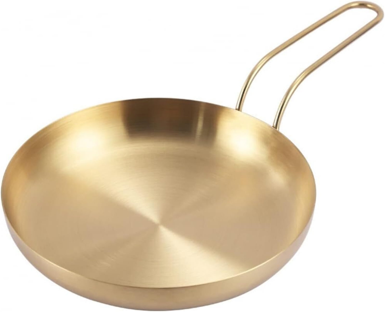 Dinner Plates Stainless Steel Frying Pan Golden Steak Frying Pan Pot ...
